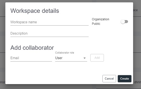 Create new Workspace – Yarvyn Support